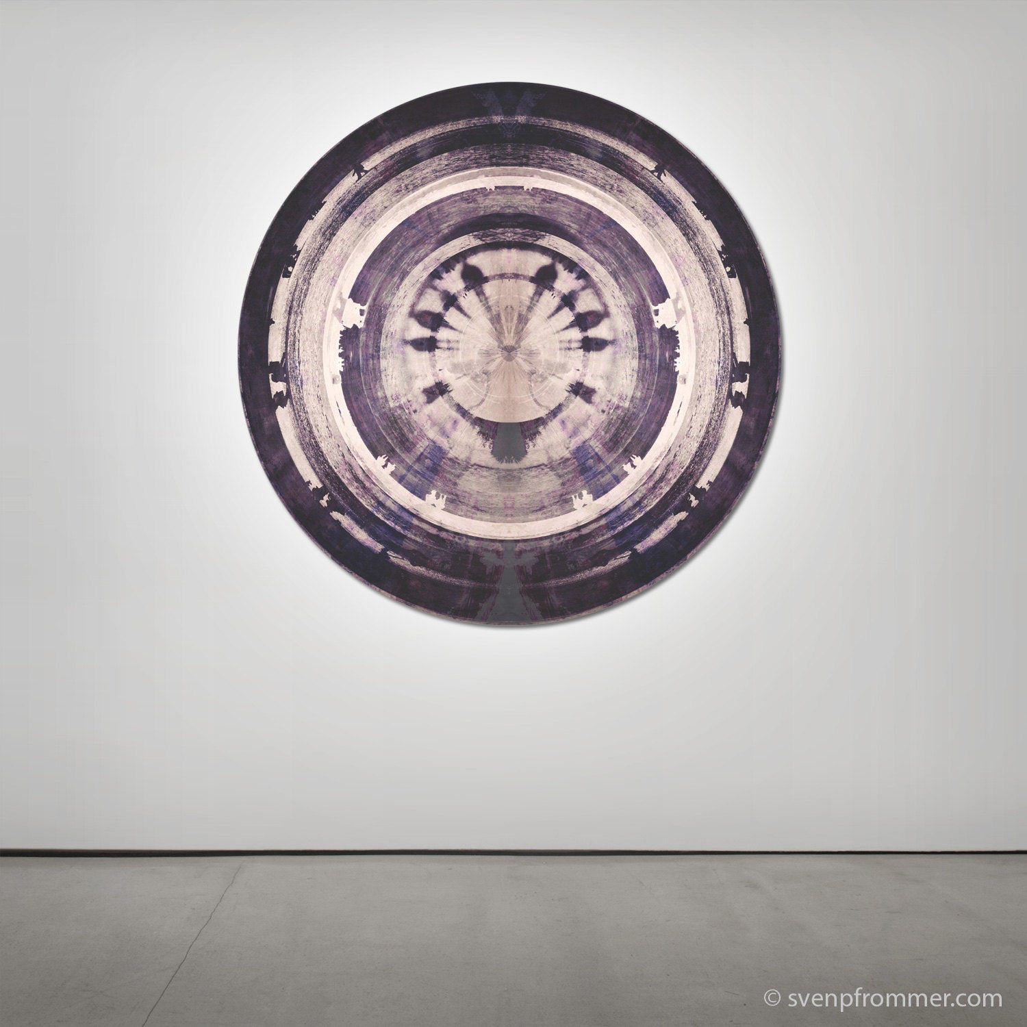 HUMAN SPHERE VII (Ø 100 cm) Round artwork is ready to hang – WUNDERBILD