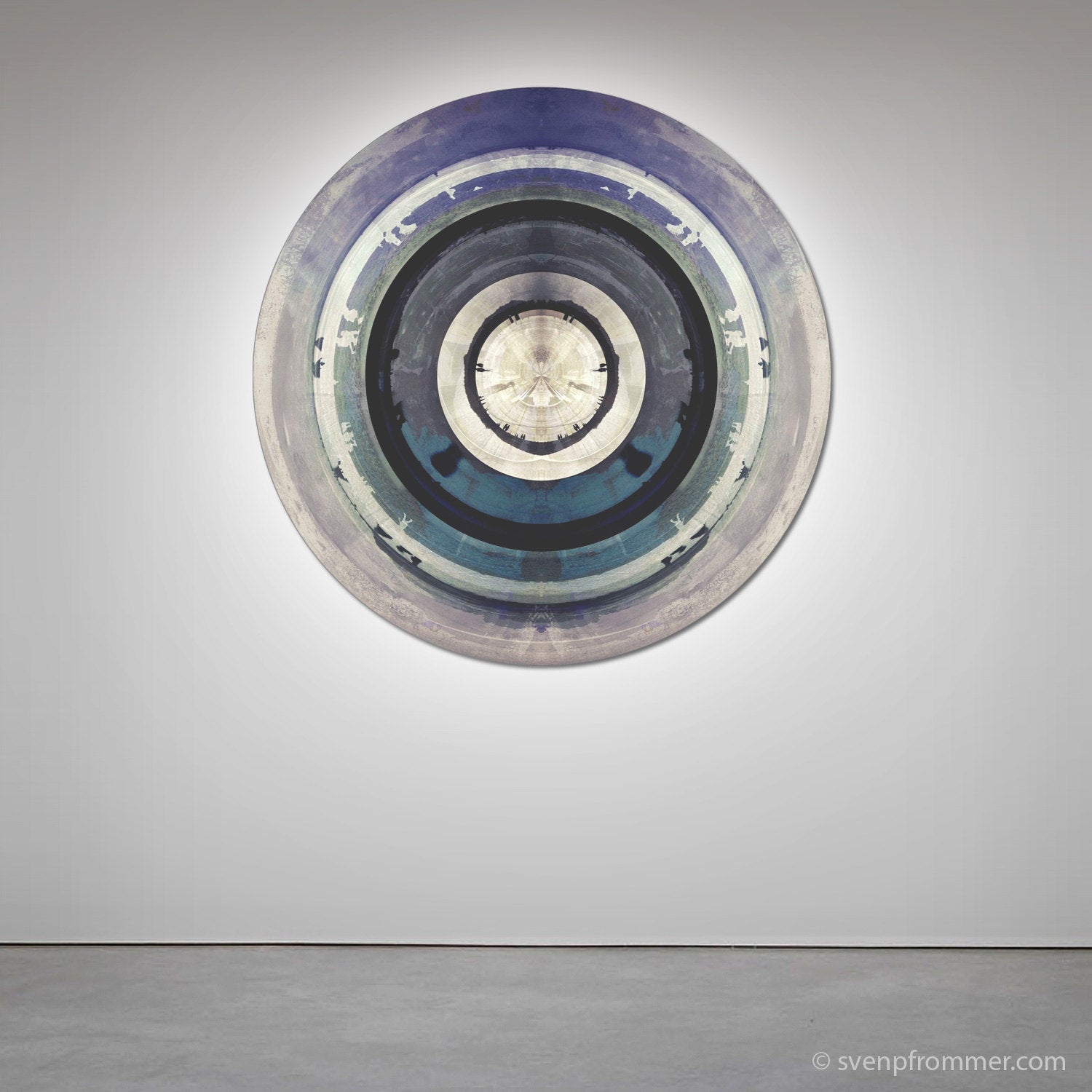 HUMAN SPHERE VIII (Ø 100 cm) Round artwork is ready to hang – WUNDERBILD