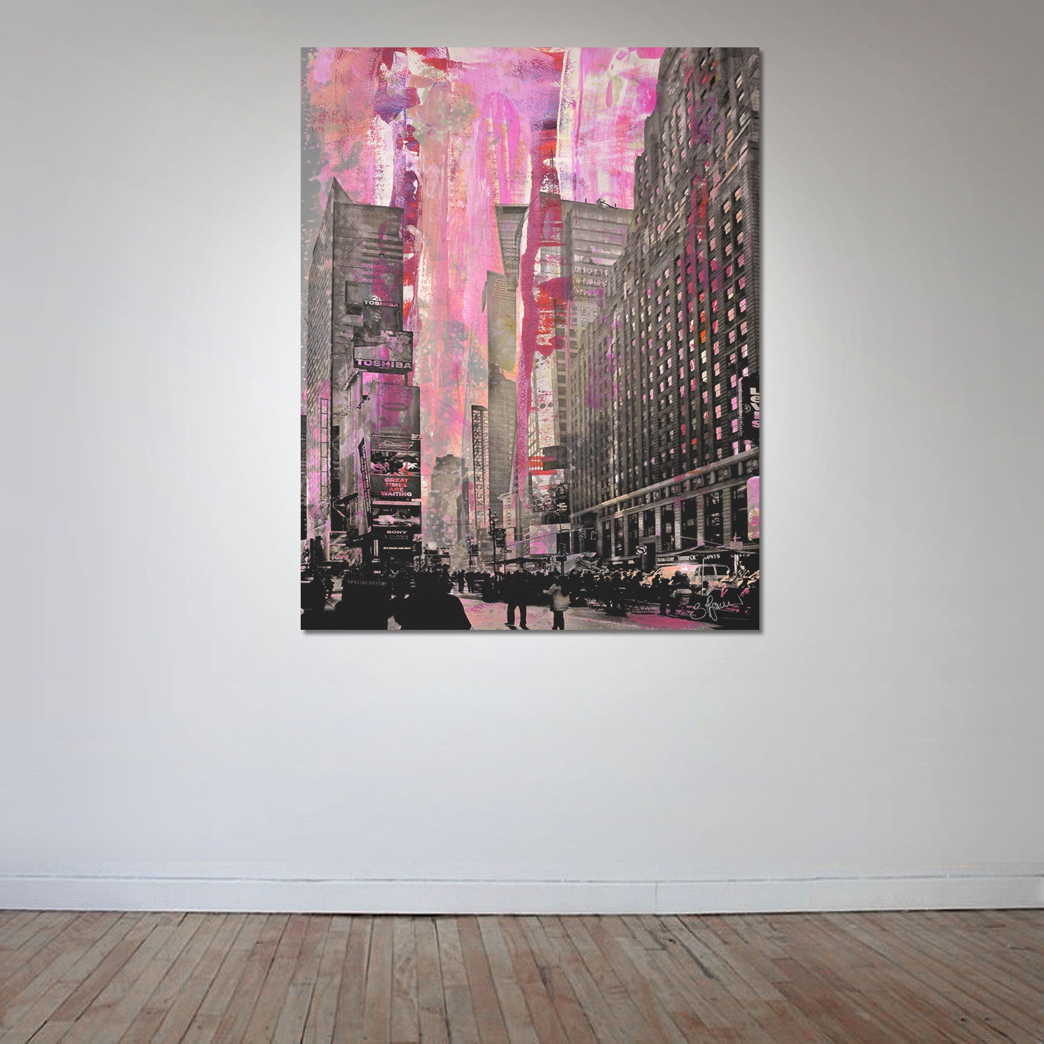 NEWYORK COLOR XXIV 130x100cm Artwork is ready to hang. – WUNDERBILD