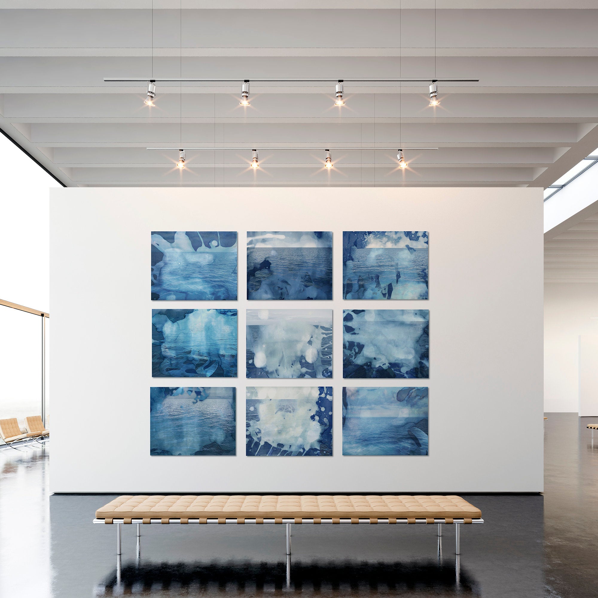 NINE OCEANS - Multi Panel Artwork is ready to hang – WUNDERBILD